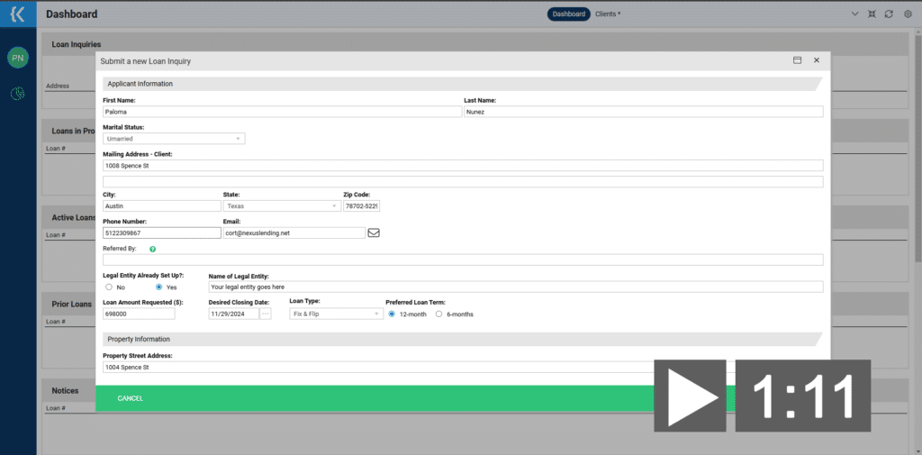 Borrower Portal | Manage Your Loan Online | Nexus Capital